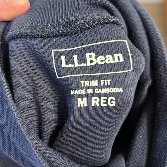 L.L. Bean | Shirts | Ll Bean Navy Blue Medium Slim Fit Turtleneck | Poshmark